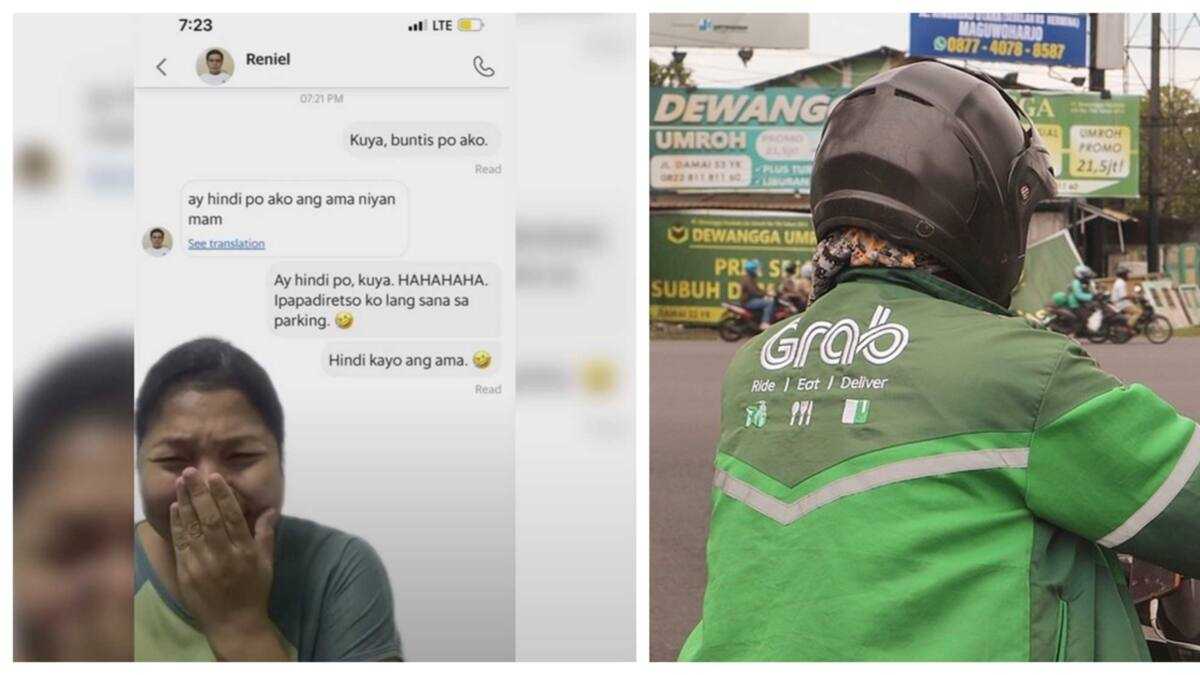 Grab rider na kinabahan sa "buntis po ako" na text ng customer ...