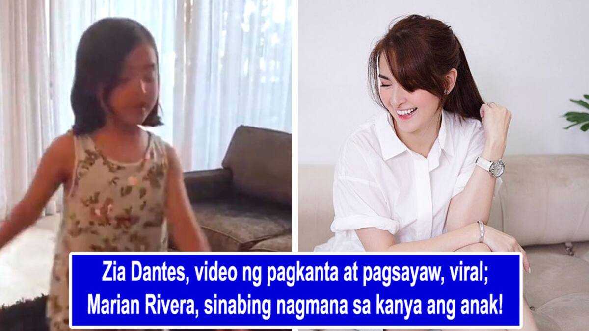 Zia Dantes, video ng pagkanta at pagsayaw, viral; Marian Rivera ...