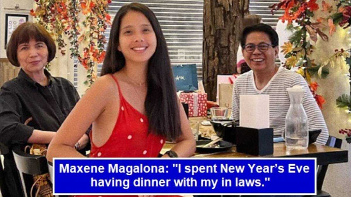 Maxene Magalona celebrated New Year’s Eve with Rob Mananquil’s parents ...