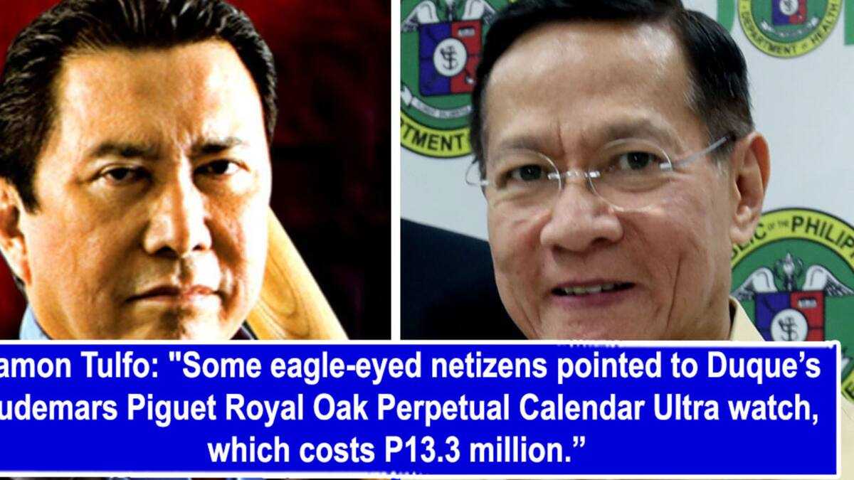 Ramon Tulfo, pinuna ang umano'y P13.3 million na relo ni Sec. Duque sa ...