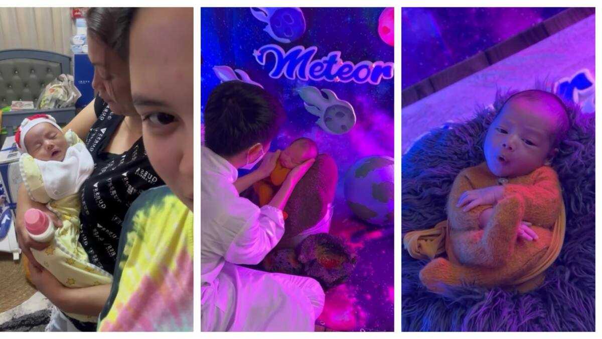 Antonette Gail and Whamos Cruz show Baby Meteor’s first-ever photoshoot ...