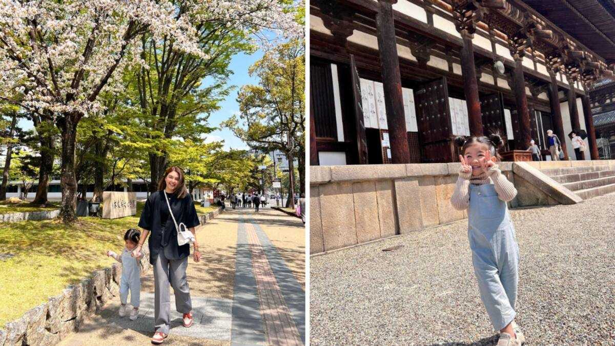 Trina Candaza and baby Enola Mithi’s lovely pics from their Japan trip ...