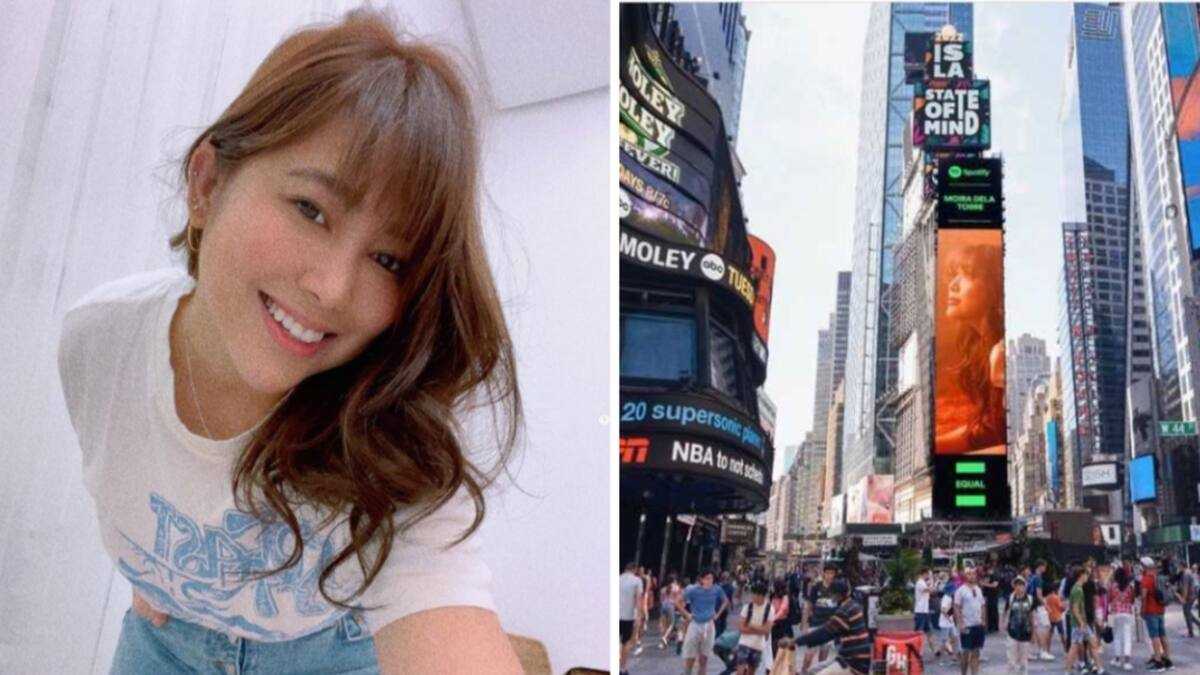 Moira dela Torre gushes over her billboard in New York's Times Square ...