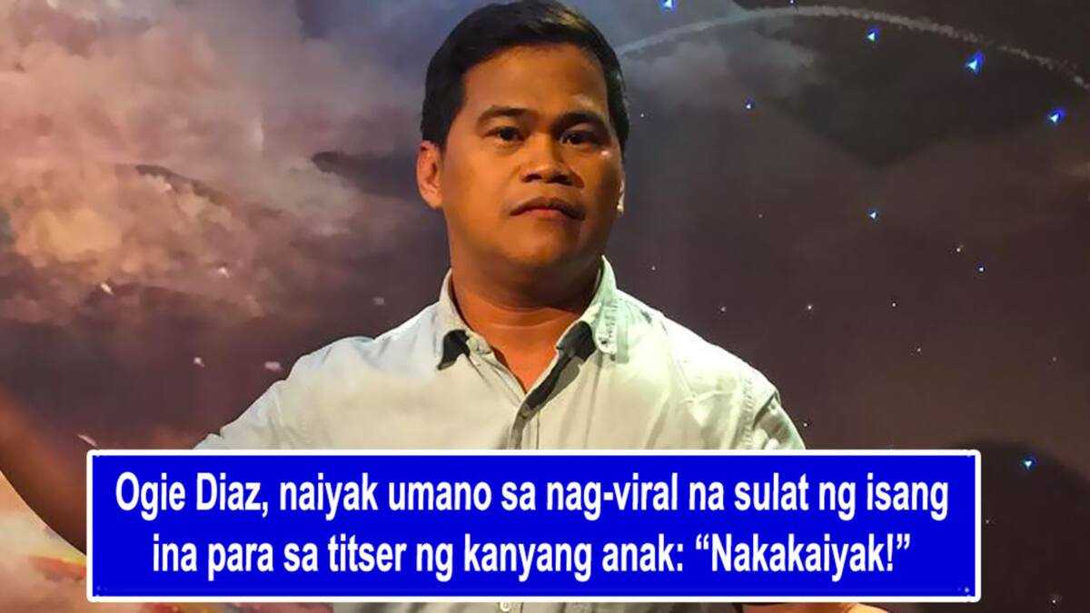 Ogie Diaz, naiyak umano sa nag-viral na sulat ng isang ina para sa ... Ogie Diaz, naiyak umano sa nag-viral na sulat ng isang ina para sa ...