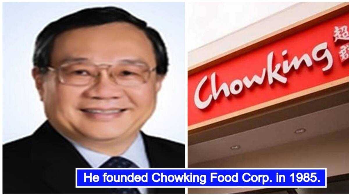 Founder of Chowking, Roberto Fung Kuan passed away at the age of 70 ...