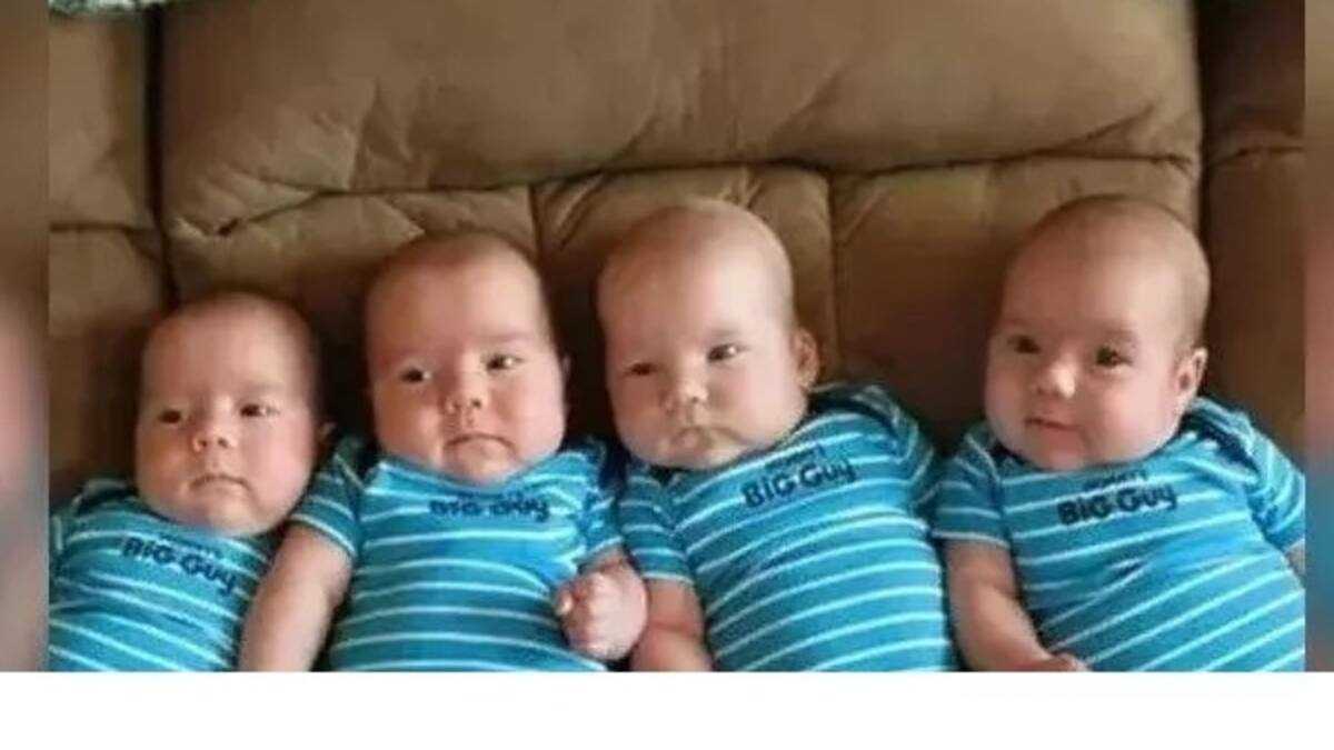 Mom Gives Birth To Four Babies At Once. But They’re Not Quadruplets ...