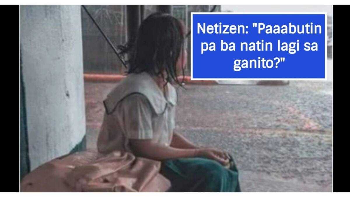 Larawan ng batang basang basa sa ulan, agaw pansin ngayon sa socmed ...