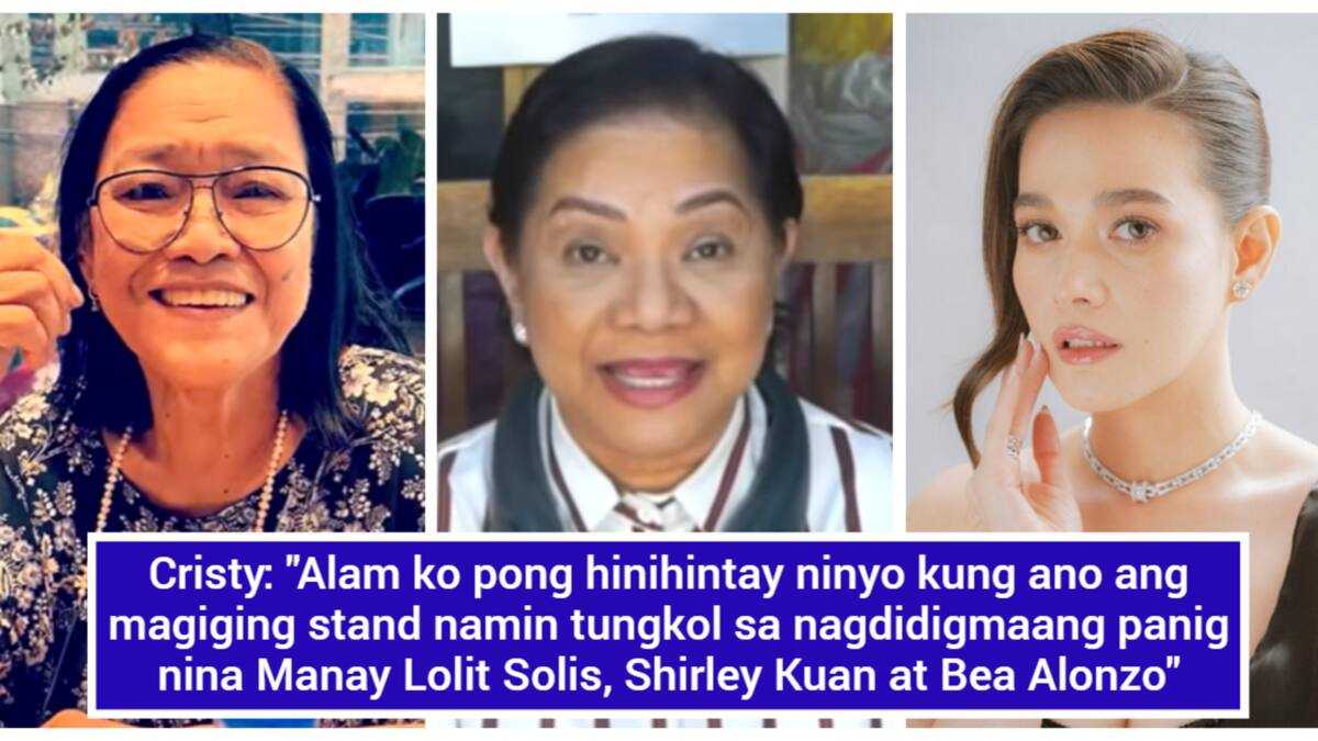 Cristy, sa umano'y isyu ni Lolit kay Bea; "May damdamin din ang ibang tao" - KAMI.COM.PH