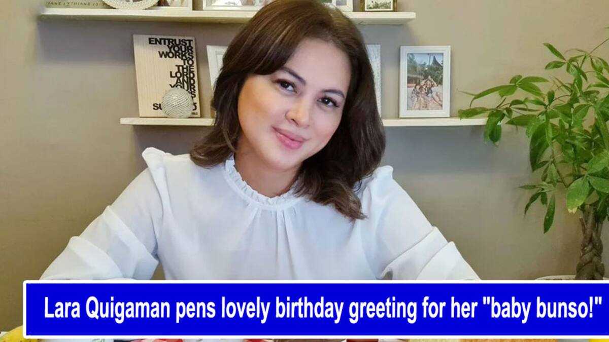Lara Quigaman pens lovely birthday greeting for her "baby bunso" - KAMI ...