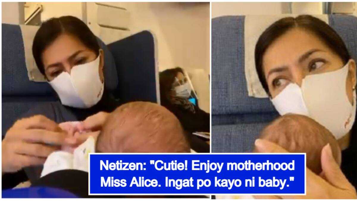 Alice Dixson’s video with first baby during flight to Manila goes viral ...