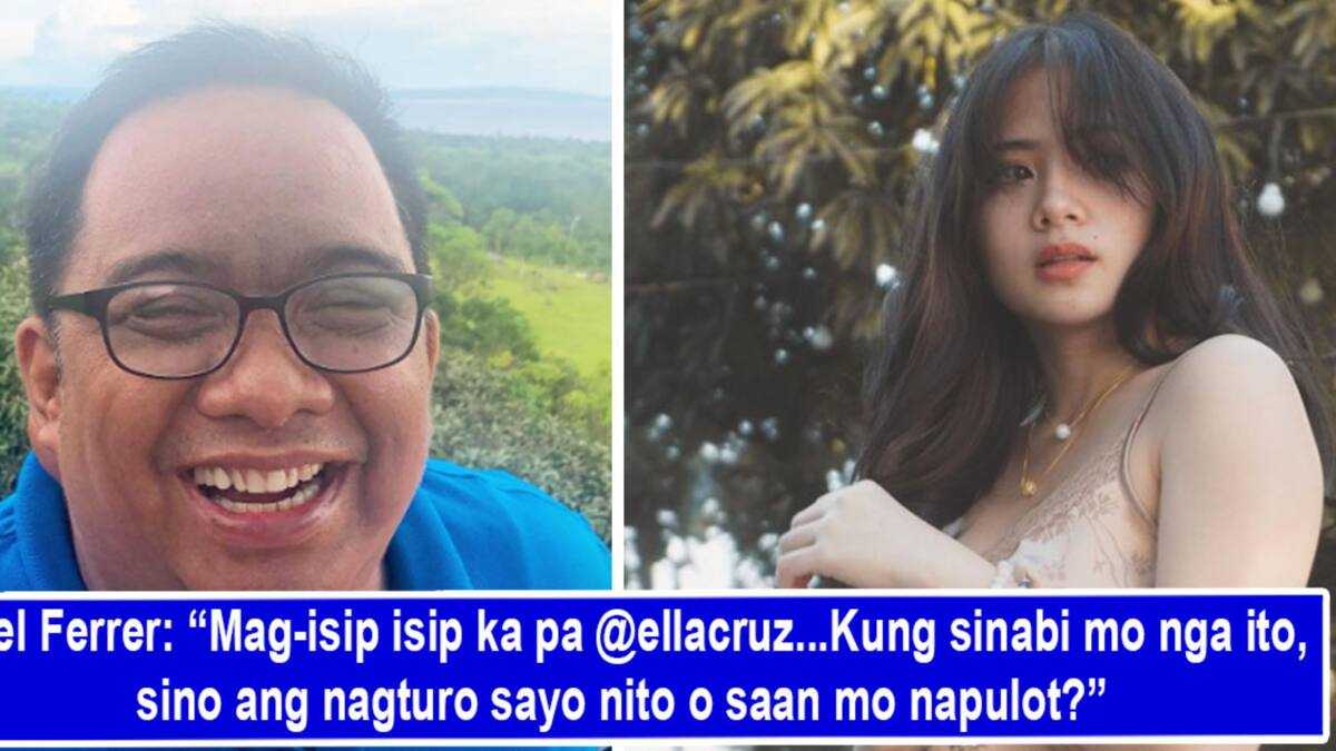 Talent manager Noel Ferrer calls out Ella Cruz's "history is like ...