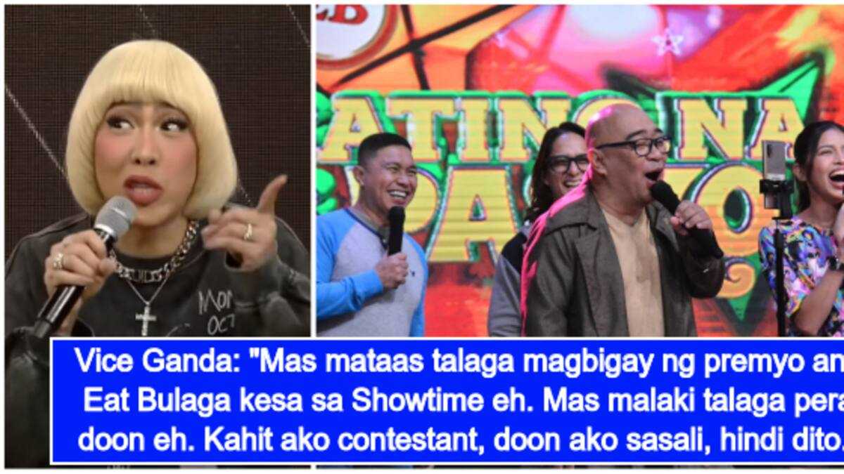 Vice Ganda jokingly compares cash prizes on 'Eat Bulaga' and 'It's ...