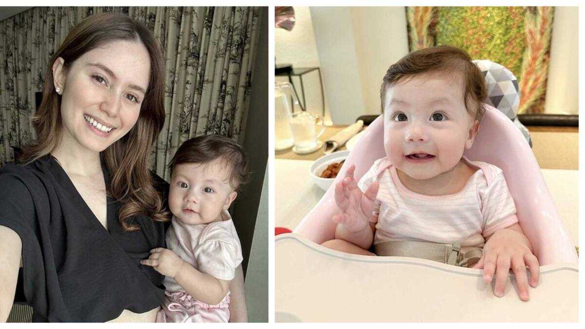 Photos ni baby Isabella habang nag-aabang ng pagkain, kinagiliwan ...