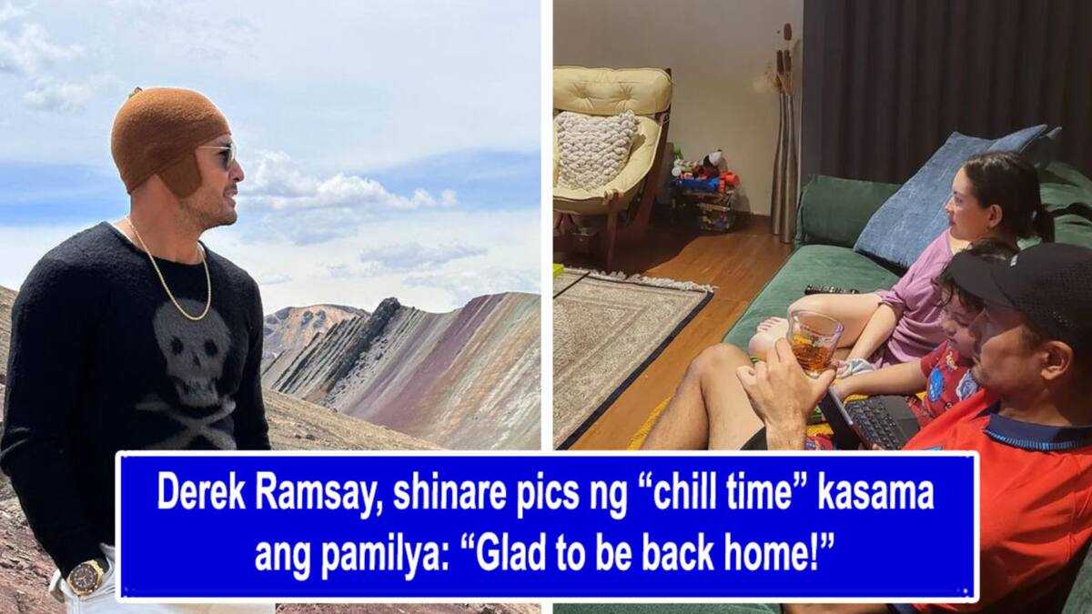 Derek Ramsay, shinare pics ng “chill time” kasama ang pamilya: “Glad to ...
