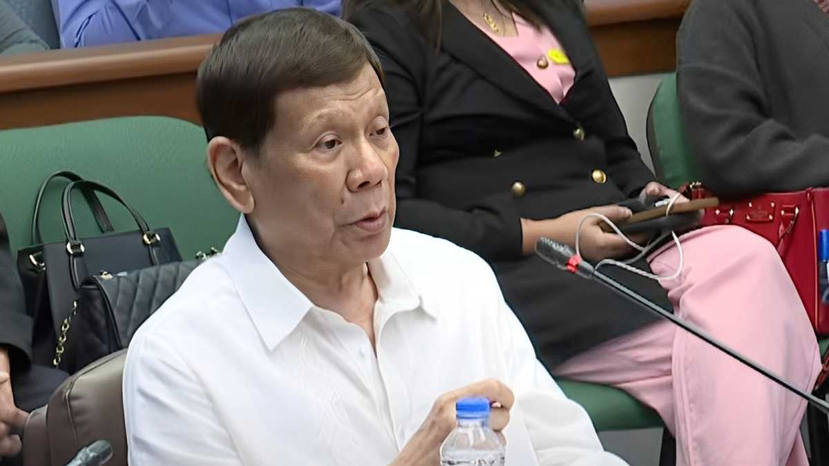 Former Pres. Rodrigo Duterte, pumunta ng senado para umatend sa hearing ...