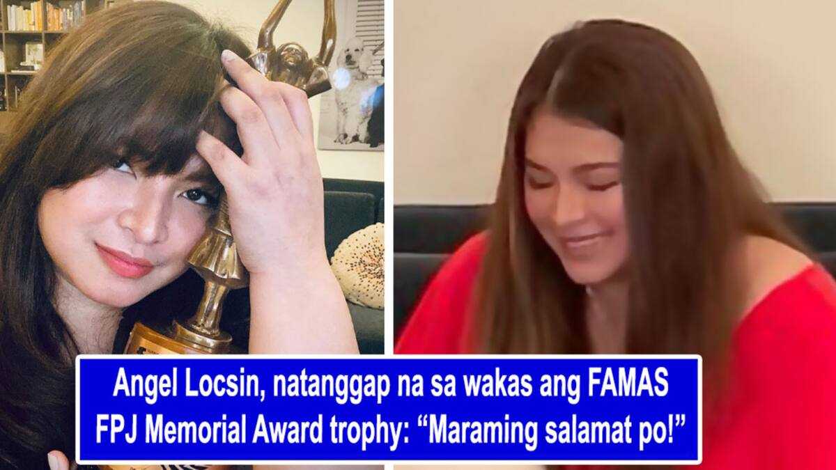 Angel Locsin, natanggap na sa wakas ang FAMAS FPJ Memorial Award trophy ...