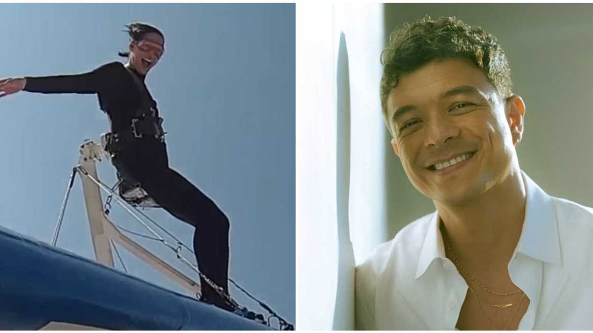 Jericho Rosales reacts to Kim Cam Jones wing walking to mark her ...