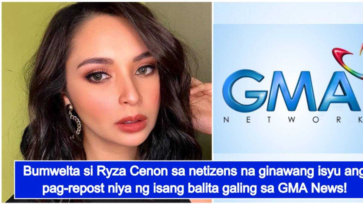 Ryza Cenon hits back at netizens who made her GMA News update repost an ...