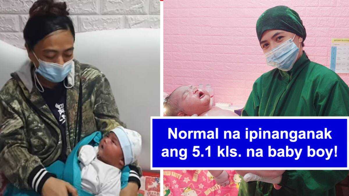 Bagong silang na baby boy, may nakakawindang na bigat - 5.1 kilos ...