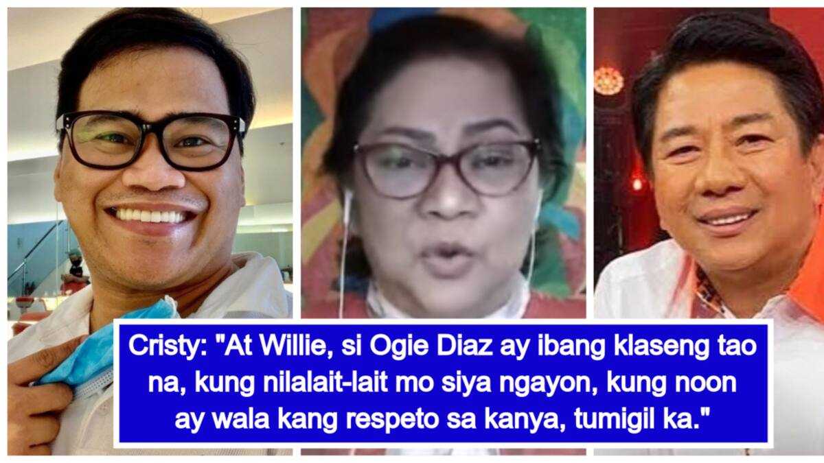 Cristy Fermin, dinepensahan si Ogie Diaz mula kay Willie Revillame ...