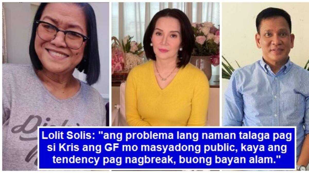 Lolit Solis on Kris Aquino’s rumored BF: “mukhang very manly” - KAMI.COM.PH