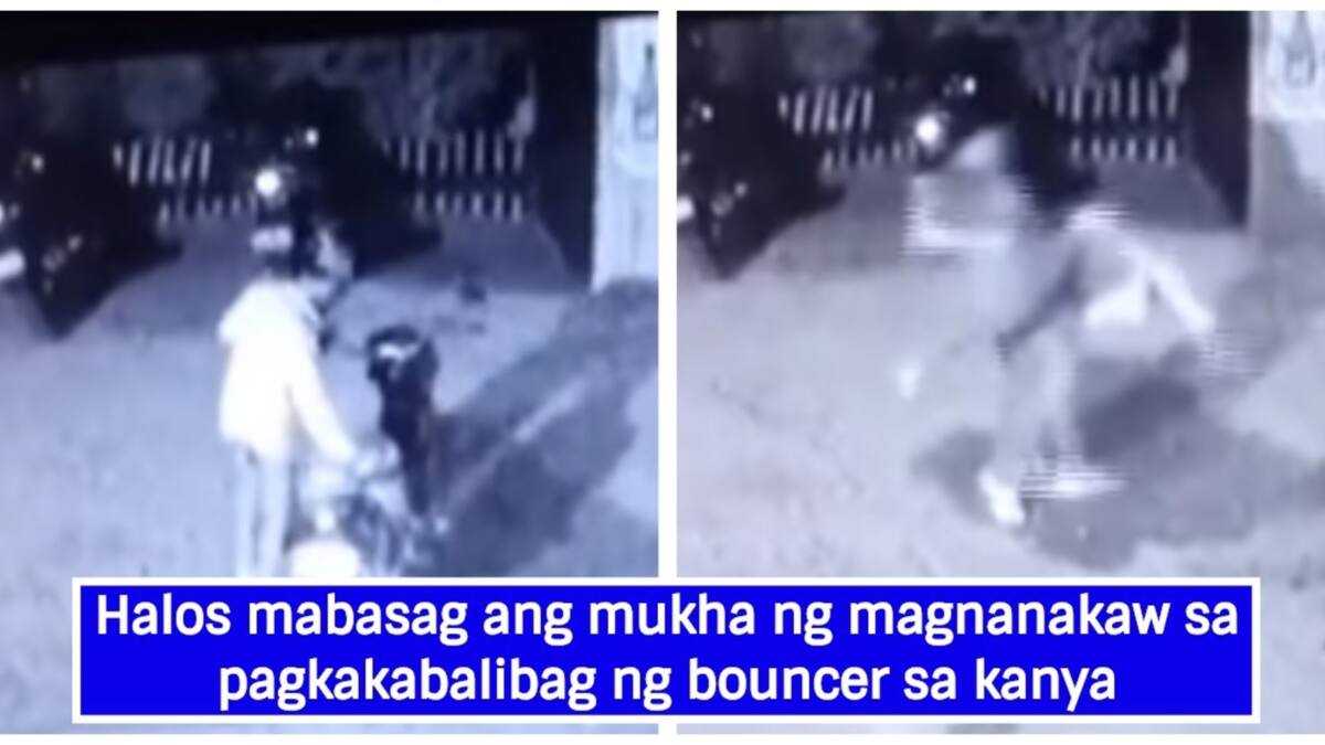 Pagbalibag ng bouncer sa lalaking magnanakaw sana ng kanyang motor ... Pagbalibag ng bouncer sa lalaking magnanakaw sana ng kanyang motor ...