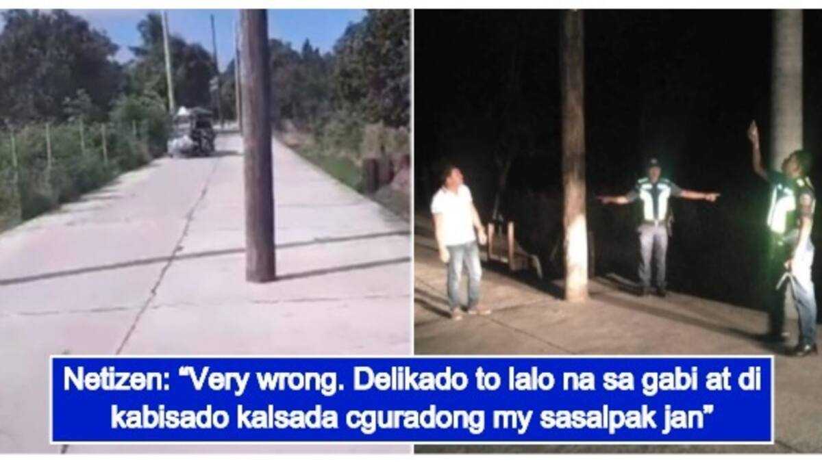 Netizens, gigil much sa viral post na nasa gitna ng kalsada ang poste ...