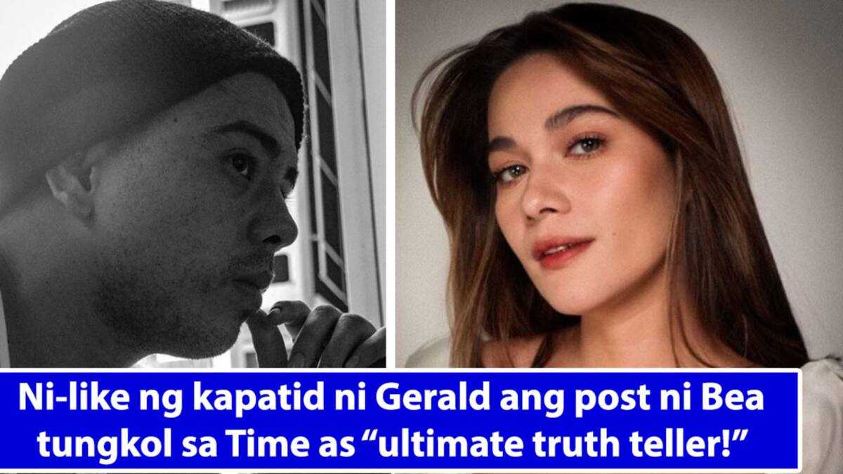 Gerald Anderson's brother likes Bea Alonzo's post on time being the ...