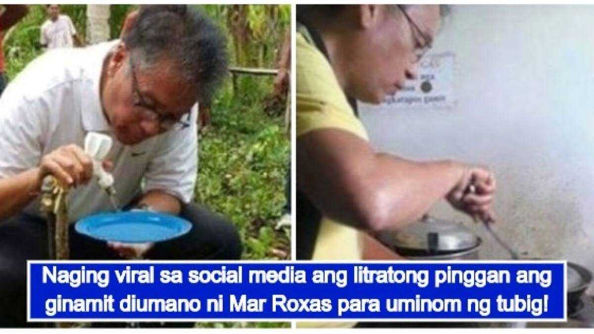 Fact check: Did Mar Roxas use a plate to drink water? - KAMI.COM.PH