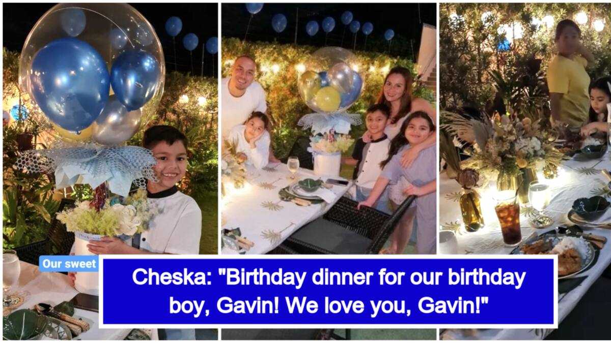 Cheska Garcia shows glimpses of Gavin Kramer's simple birthday dinner ...