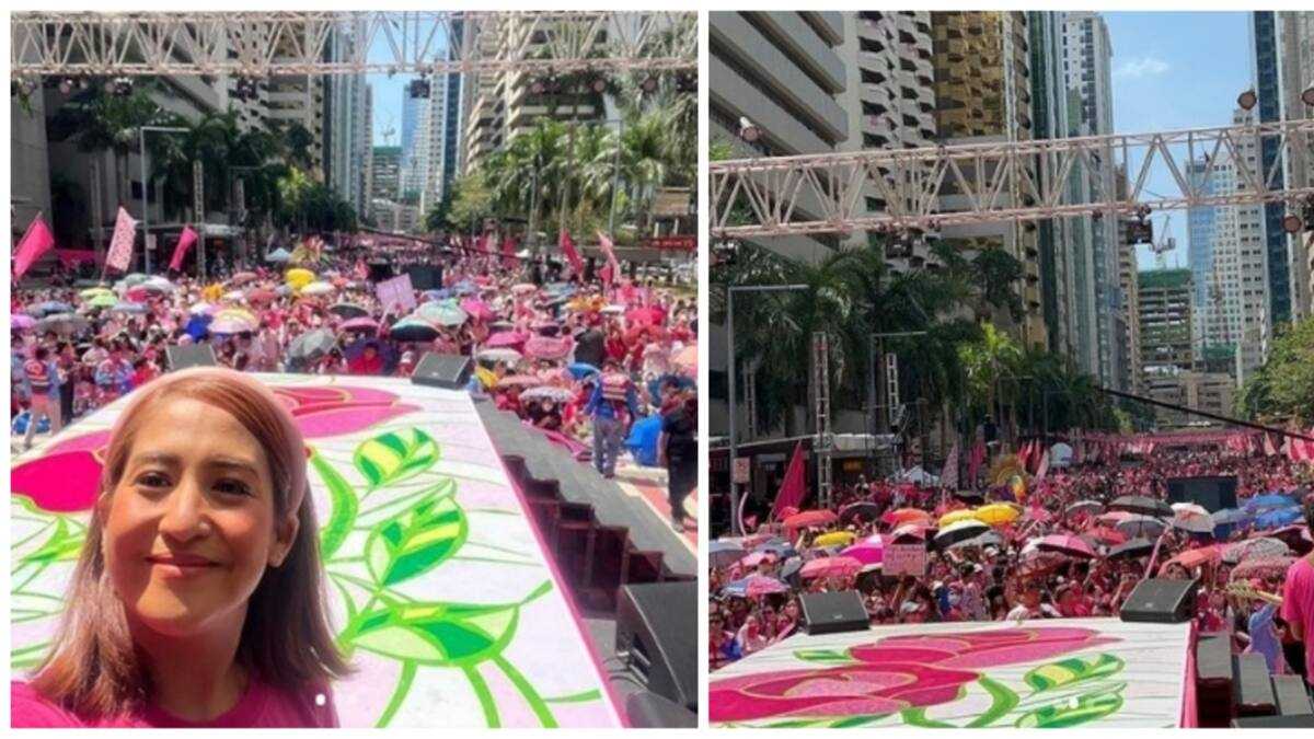 Jolina Magdangal, nawindang sa dami ng tao sa Leni-Kiko rally sa Pasig ...