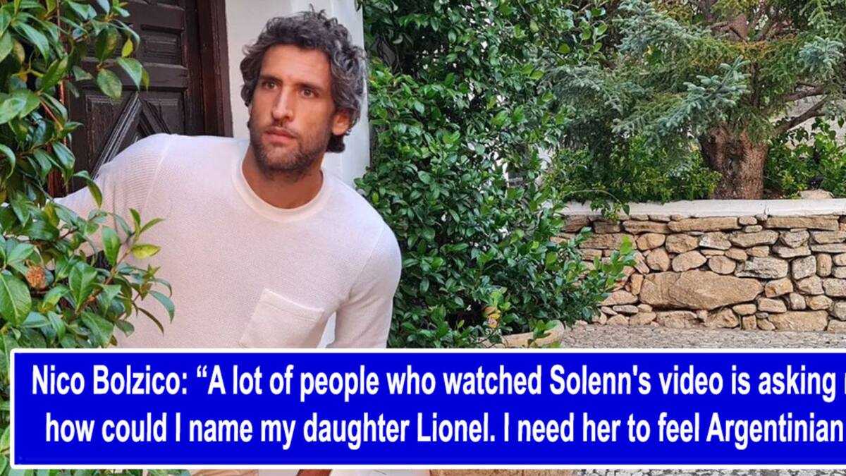 Nico Bolzico, inexplain kung bakit may "Lionel" ang pangalan ng baby ...