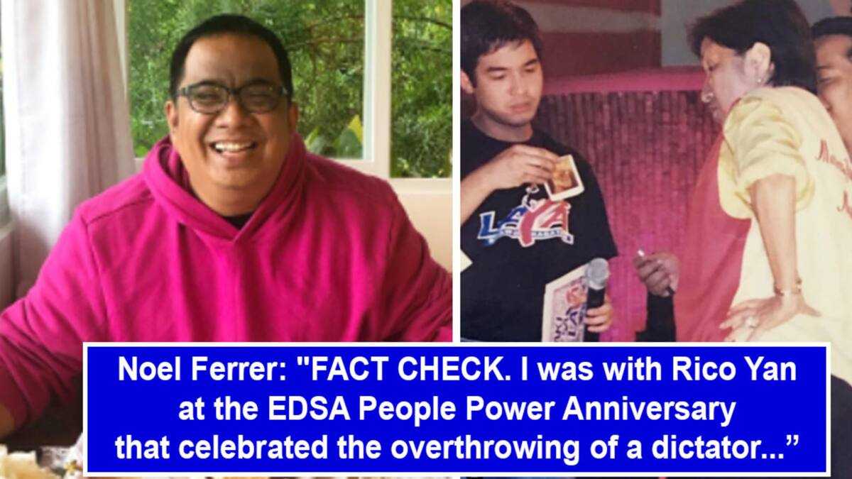 Noel Ferrer, pinabulaanang Marcos-supporter si Rico Yan: "Was with Rico ...