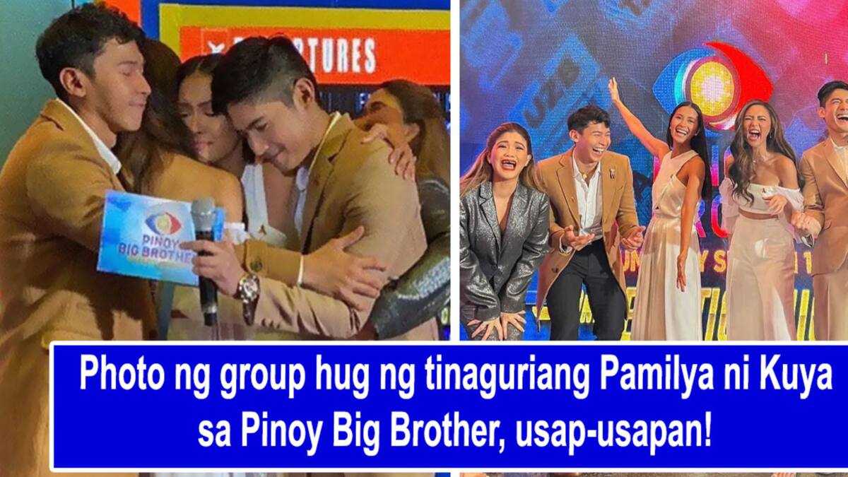 Photo ng group hug ng tinaguriang Pamilya ni Kuya sa Pinoy Big Brother ...