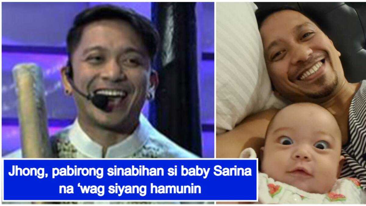 Jhong Hilario posts adorable photos with baby Sarina; pens hilarious ...
