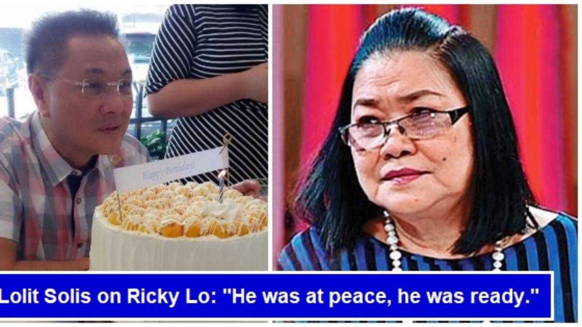 Lolit Solis recalls her last memories of Ricky Lo before he passed away ...