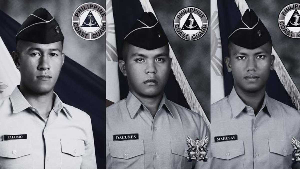 Fallen heroes: Coast Guard trio killed in San Remigio Sports Complex ...