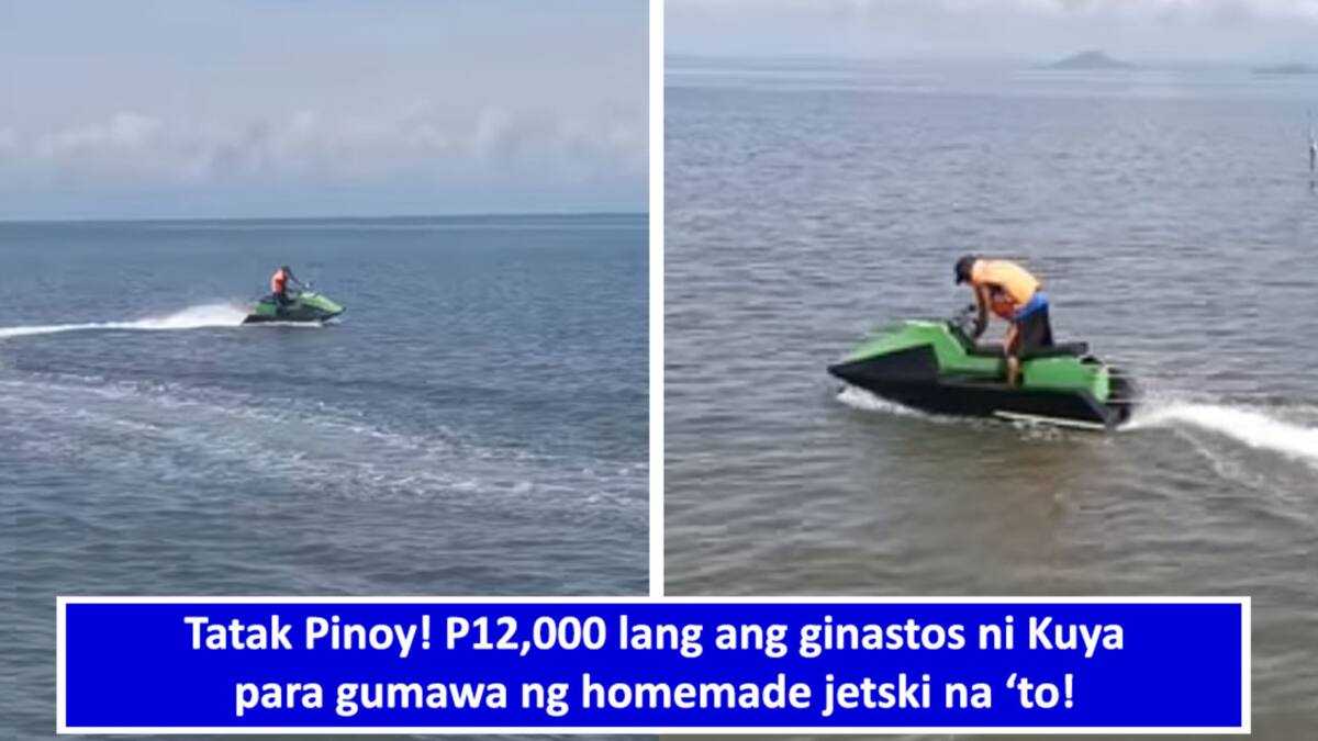 Proud Pinoy! Visayan carpenter makes homemade jet ski out of marine ...
