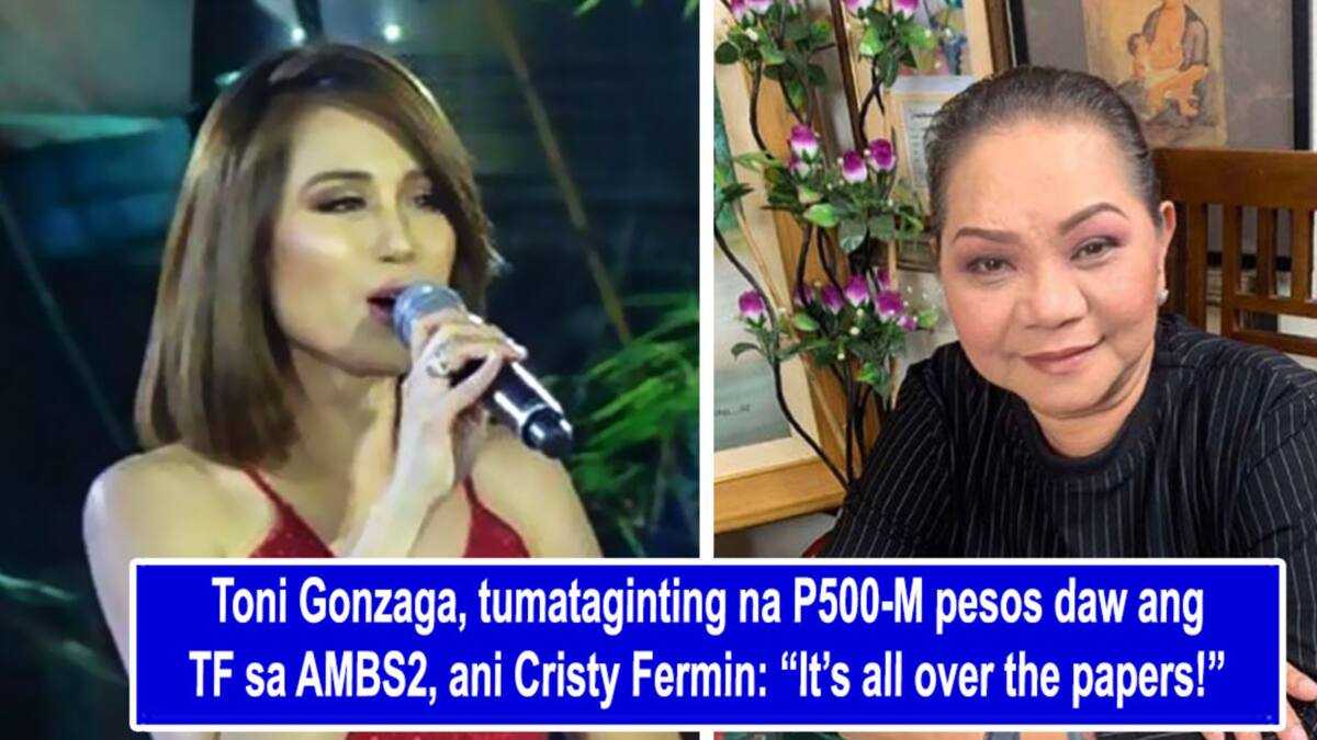 Toni Gonzaga, tumataginting na P500-M pesos daw ang TF sa AMBS2, ani ... Toni Gonzaga, tumataginting na P500-M pesos daw ang TF sa AMBS2, ani ...