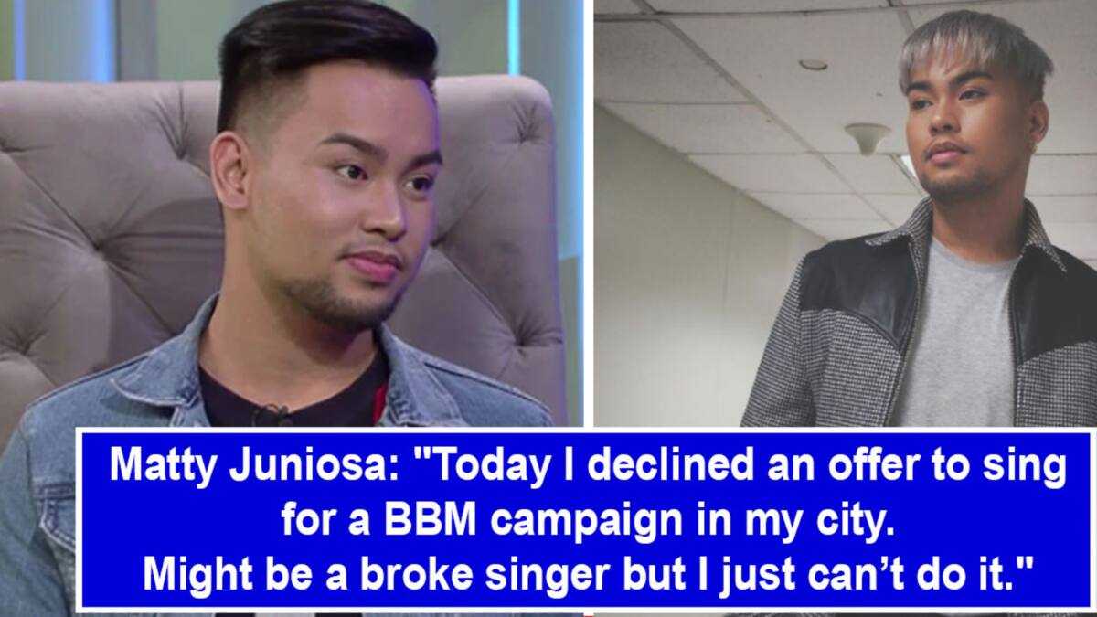 Idol singer Matty Juniosa, hindi raw tinanggap ang alok na kumanta sa ...