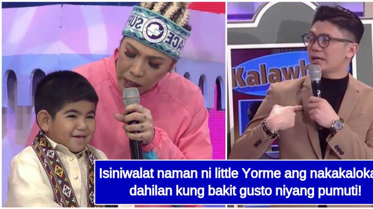 Little Yorme suddenly asks Vhong about his skin whitener; video goes ...