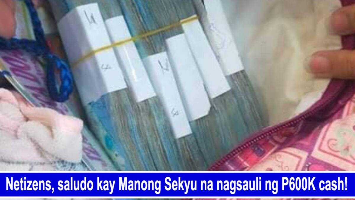 Sekyu sa mall, hinangaan sa pagbabalik niya ng purse na may P600K ...