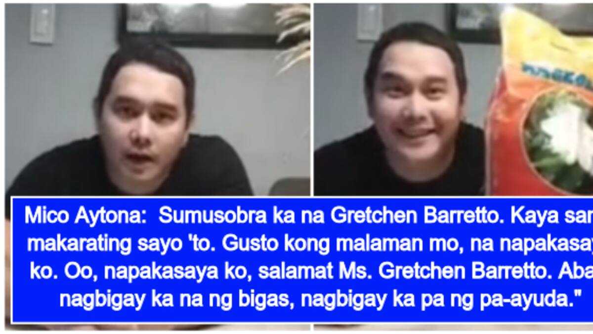 Mico Aytona, may nakakaaliw na pasasalamat kay Gretchen Barretto sa pa-ayuda nito - KAMI.COM.PH