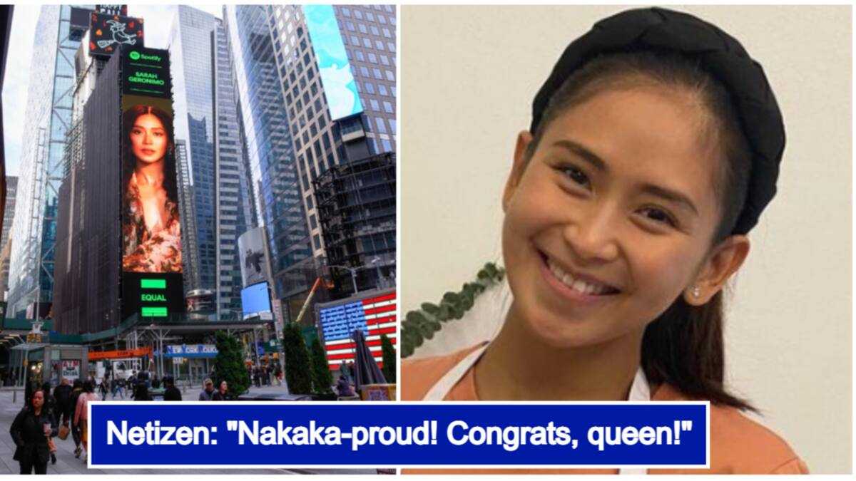 Sarah Geronimo gets featured on New York’s Times Square billboard: “So ...