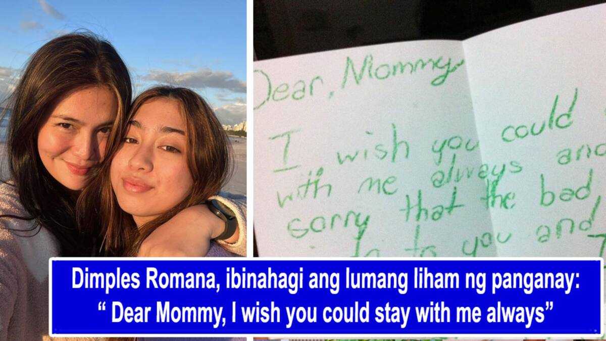 Dimples Romana, ibinahagi ang lumang liham ng panganay: “Dear Mommy, I ...