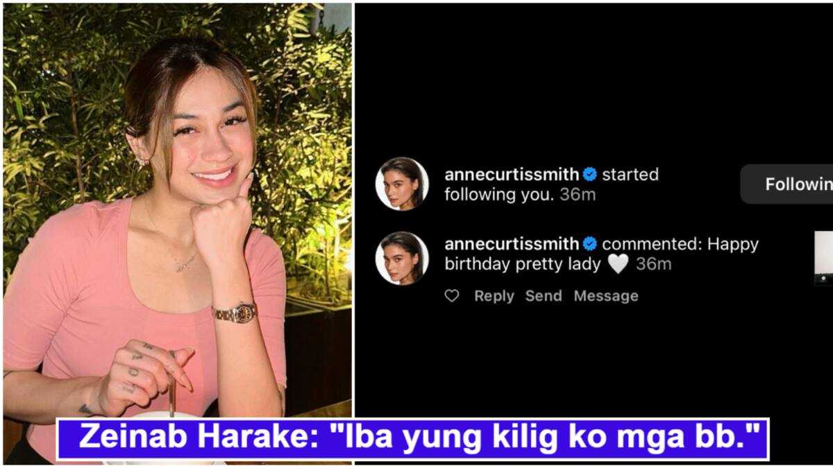 Zeinab Harake, labis ang kilig sa pag-follow sa kanya ni Anne Curtis - KAMI.COM.PH
