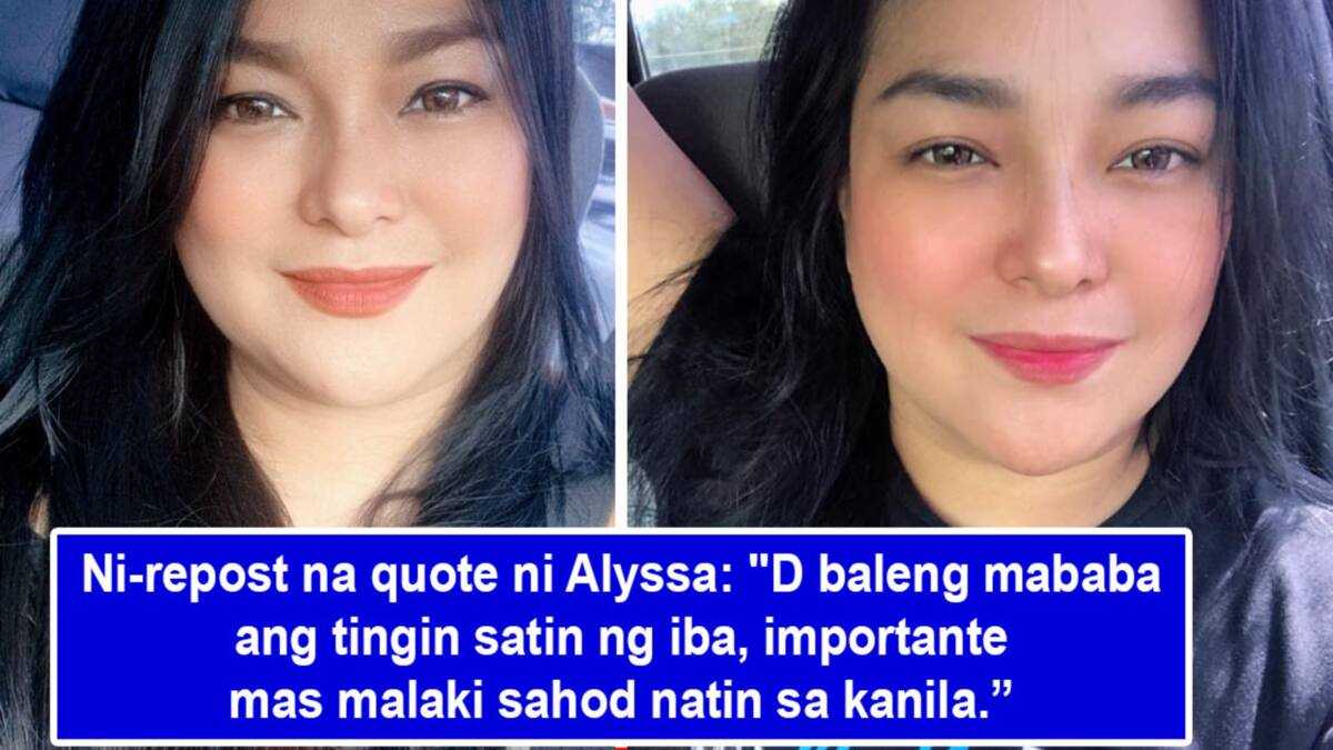 Alyssa Alvarez, ni-repost ang isang hugot ukol sa "di bale mababa ang ...