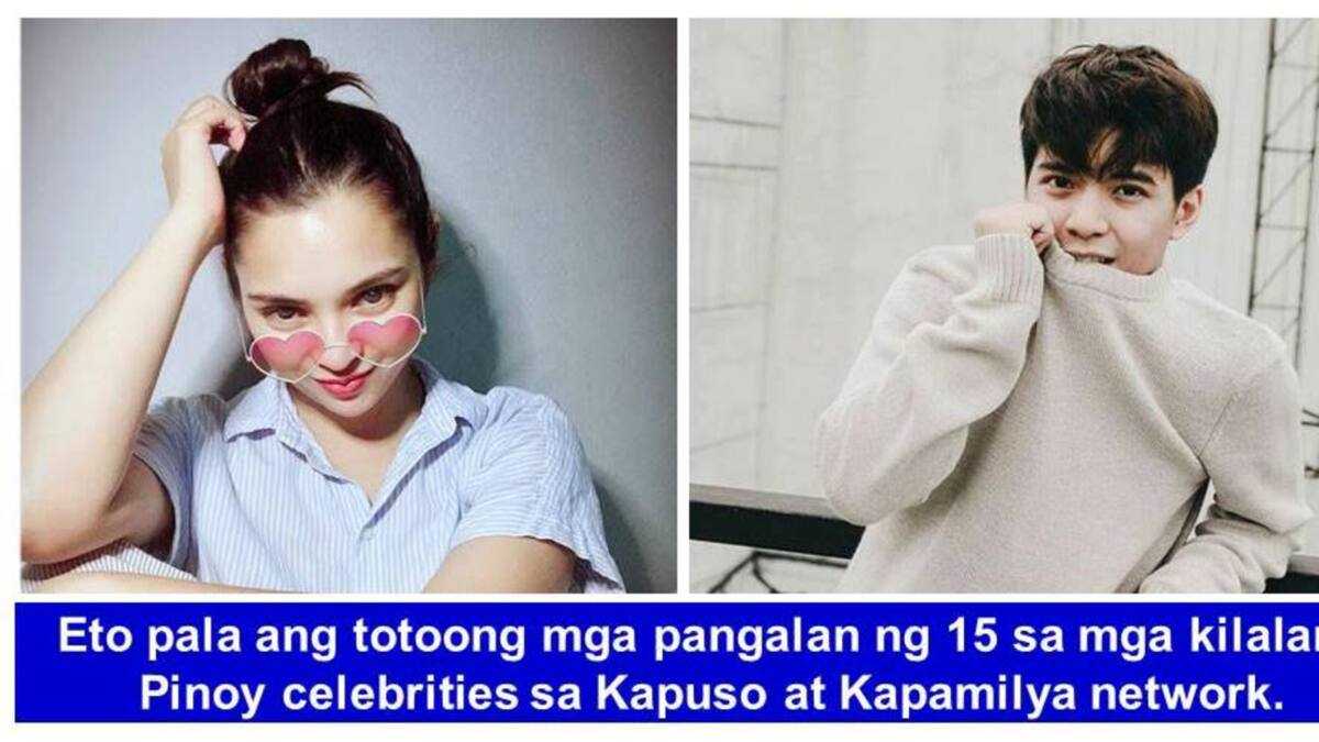 Ay, sila pala yun! 15 Pinoy celebrities at ang kanilang tunay na mga ...