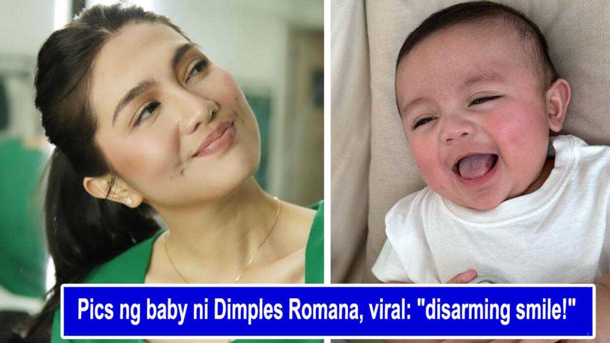 Pics ng baby ni Dimples Romana, viral: "disarming smile" - KAMI.COM.PH