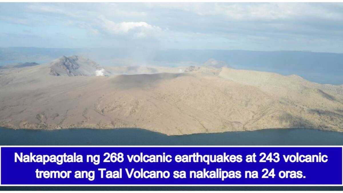 Taal, nakapagtala ng 268 volcanic earthquakes sa loob ng 24 oras ... Taal, nakapagtala ng 268 volcanic earthquakes sa loob ng 24 oras ...